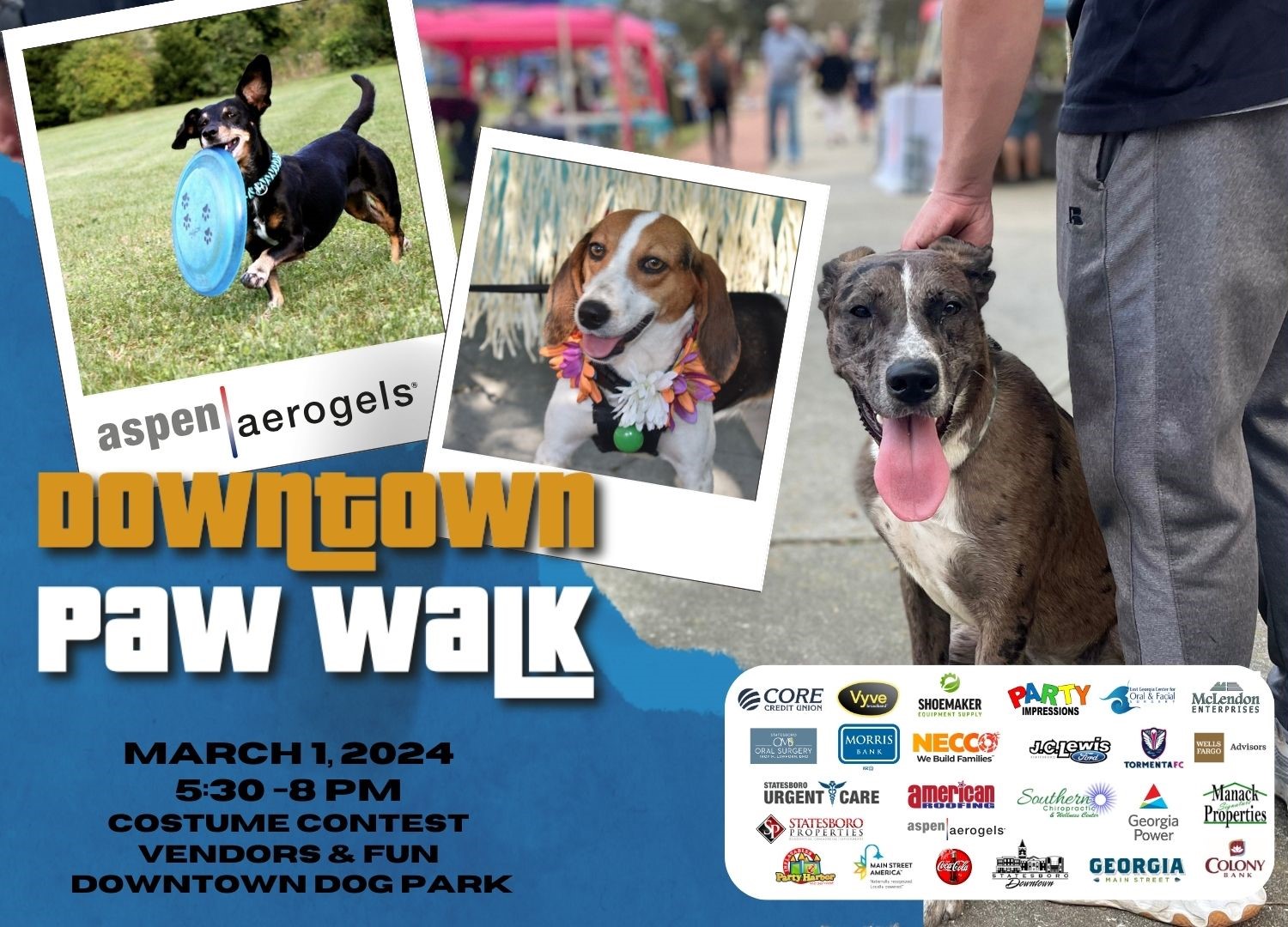 Aspen Aerogels Presents: Downtown Paw Walk - Visit Statesboro